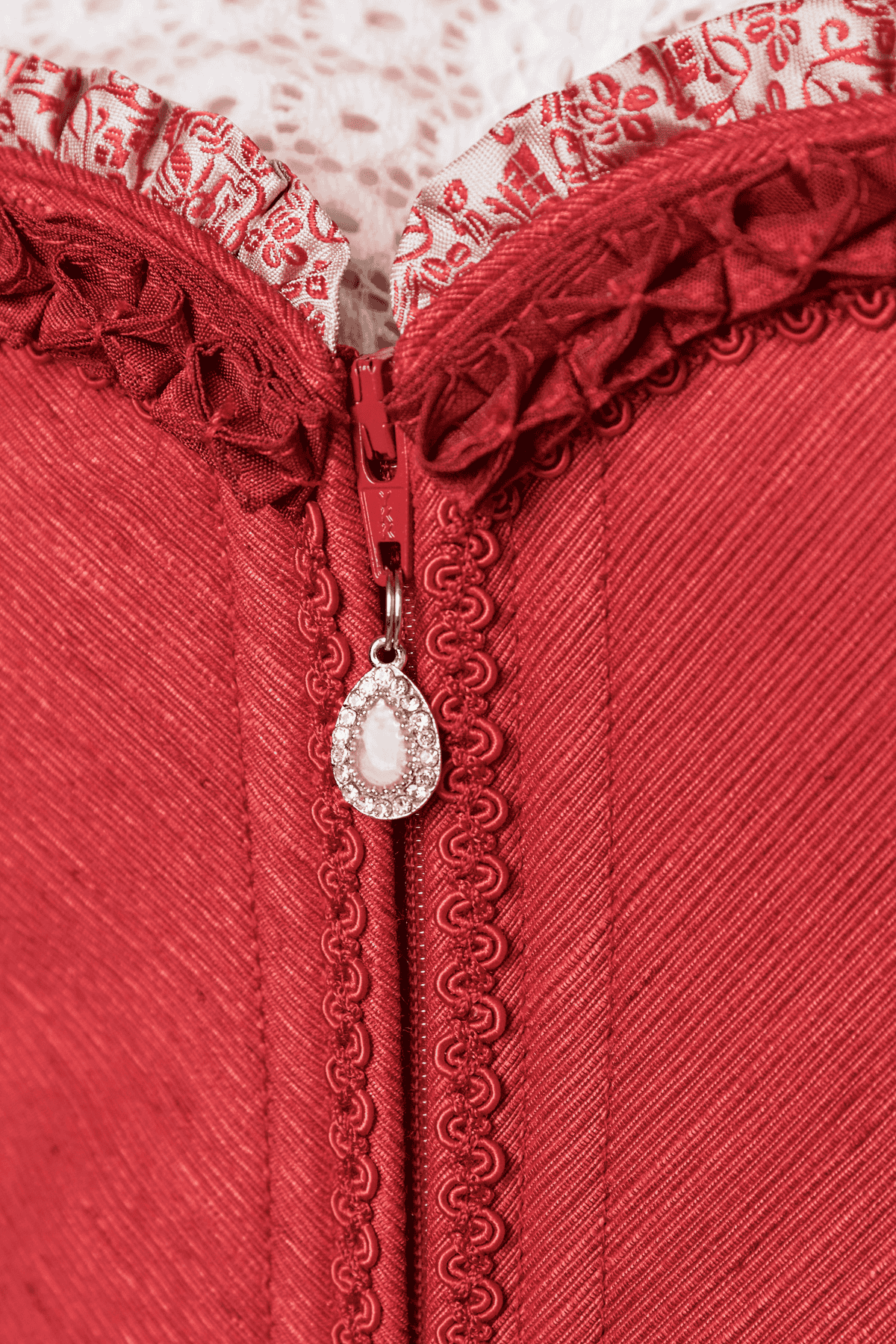 Dirndl Zora (60cm) in rot im Krüger Dirndl Online Shop