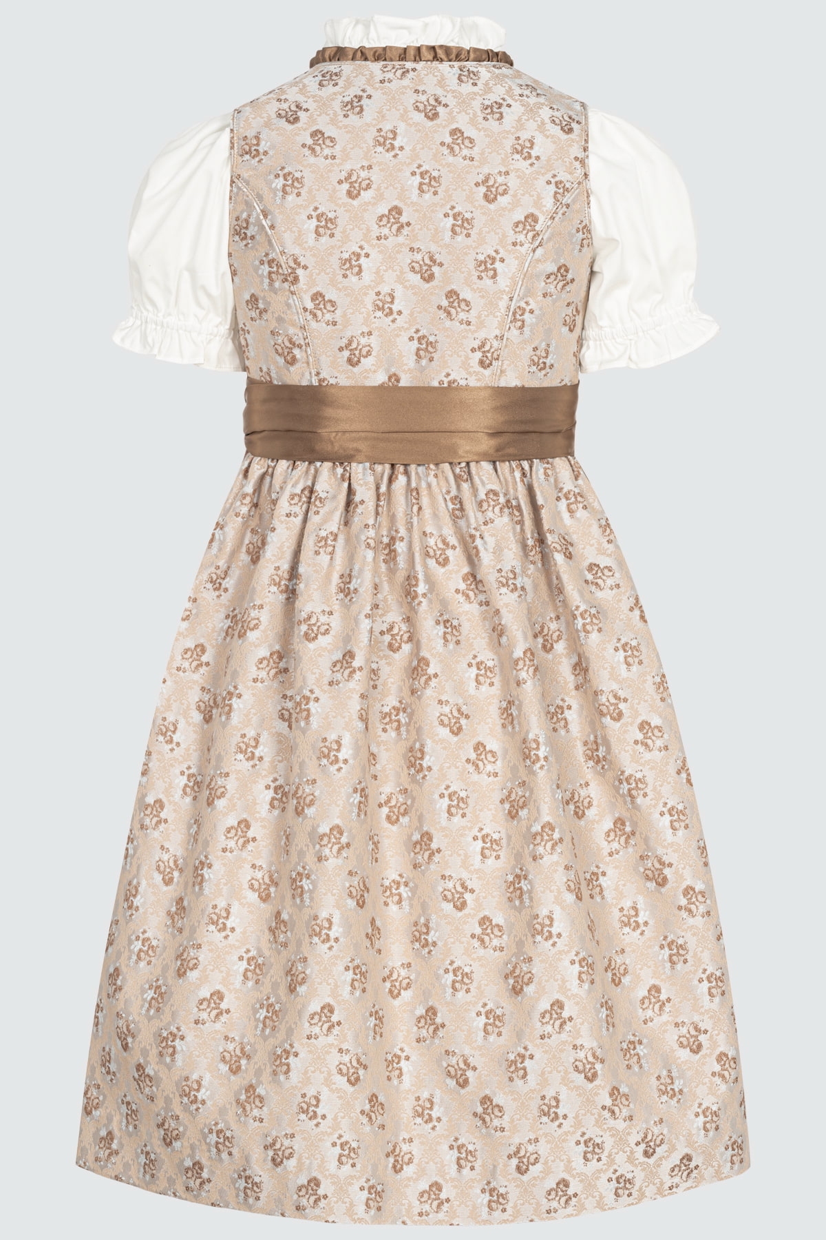 Kinderdirndl Kalinda in beige im Krüger Dirndl Online Shop