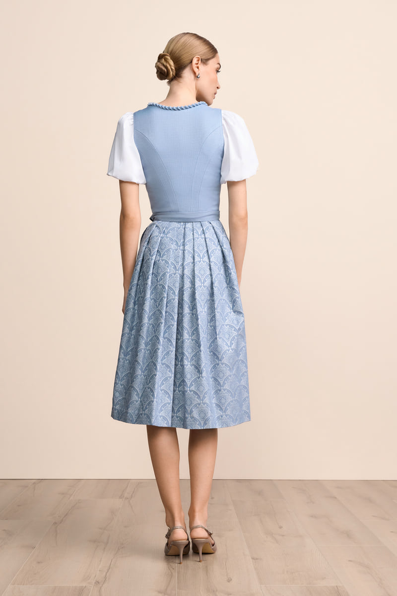 Dirndl Lysara (70cm) in blau im Krüger Dirndl Online Shop