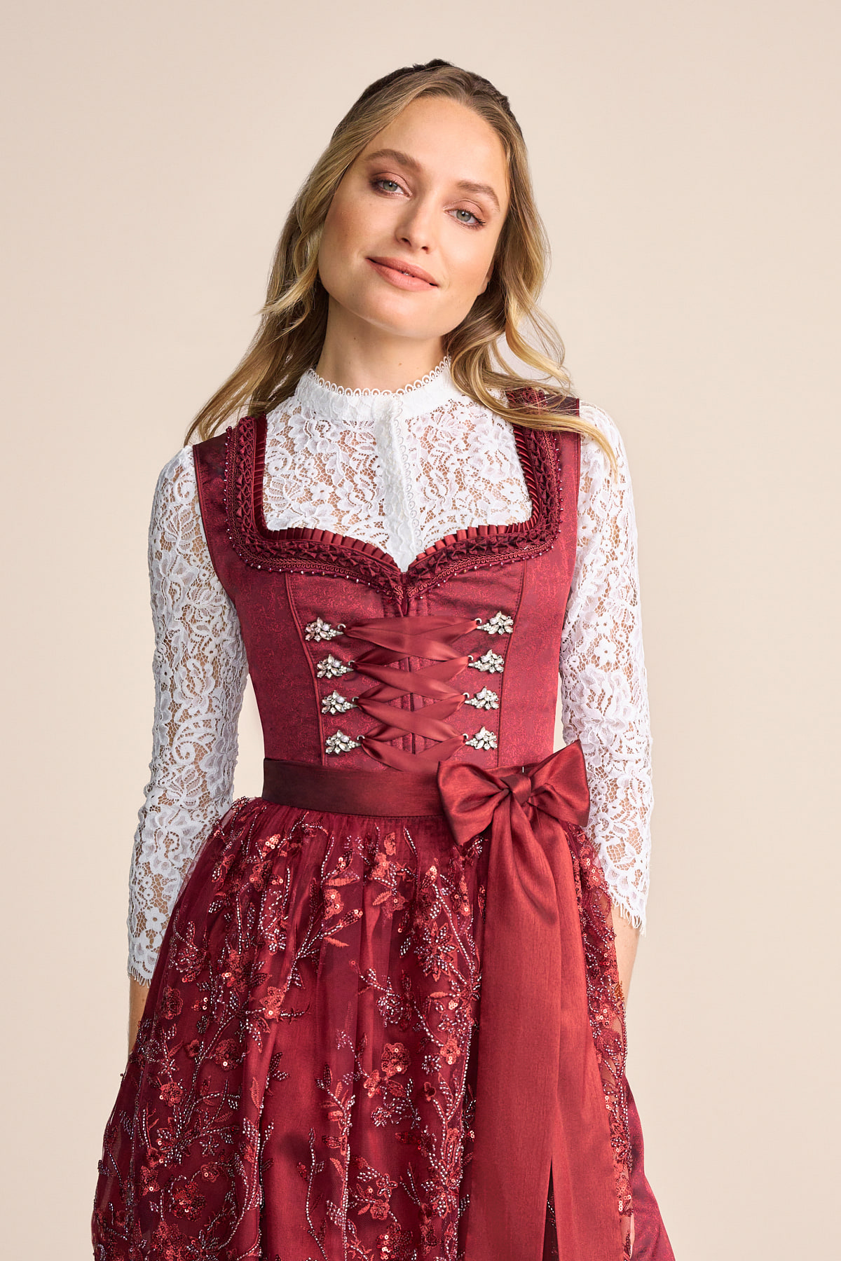 Dirndl Olive (70cm) in Krüger Dirndl Online Shop