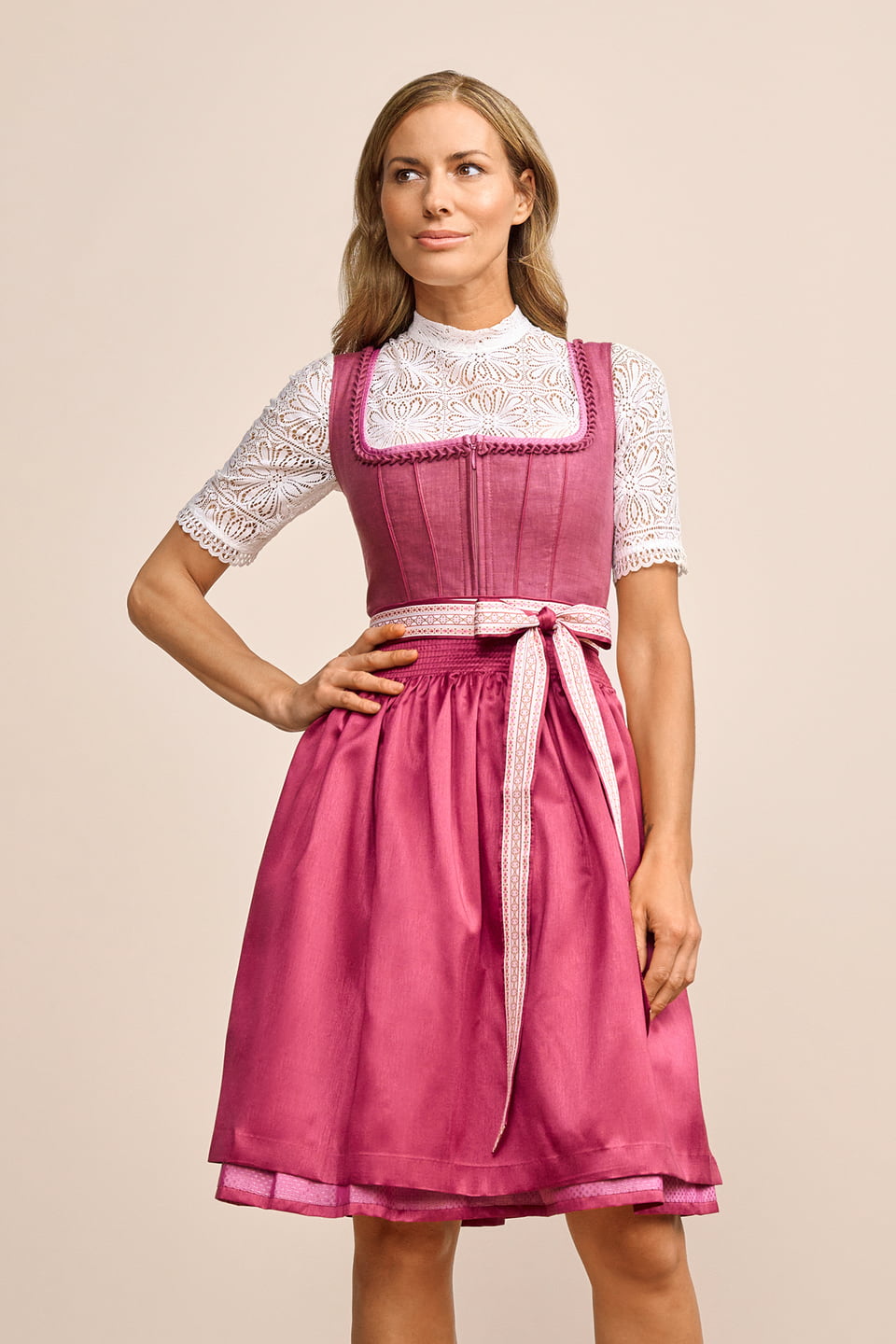 Pink Dirndl in the Krüger Dirndl Online Shop