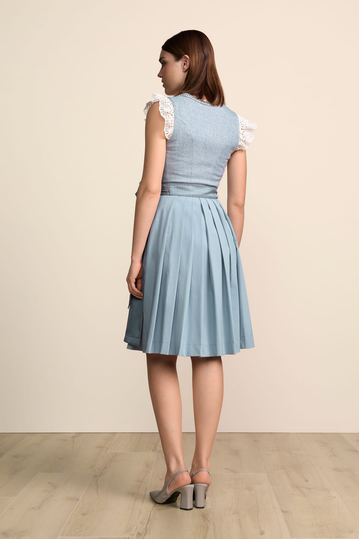 Dirndl Elissa (60cm) in blau im Krüger Dirndl Online Shop