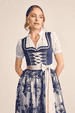 Dirndl Quiana (70cm) in blau im Krüger Dirndl Online Shop