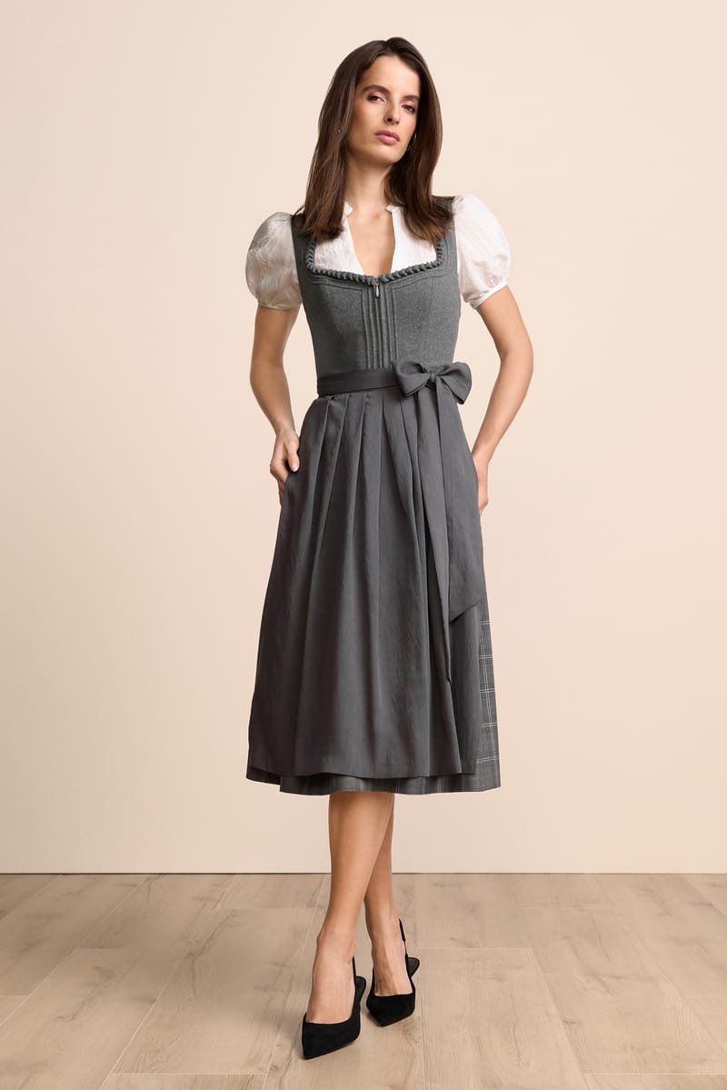 Dirndl Spencer (70cm) in grau im Krüger Dirndl Online Shop