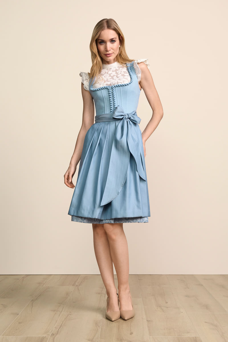 Dirndl Lysara (60cm) in blau im Krüger Dirndl Online Shop
