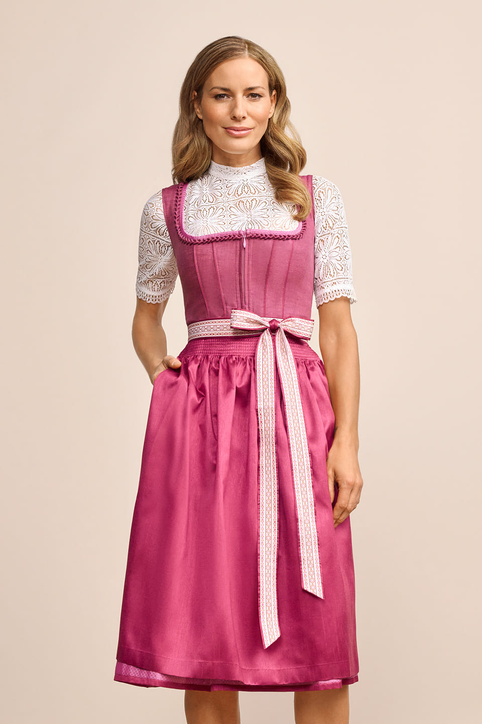 Pink Dirndl in the Krüger Dirndl Online Shop
