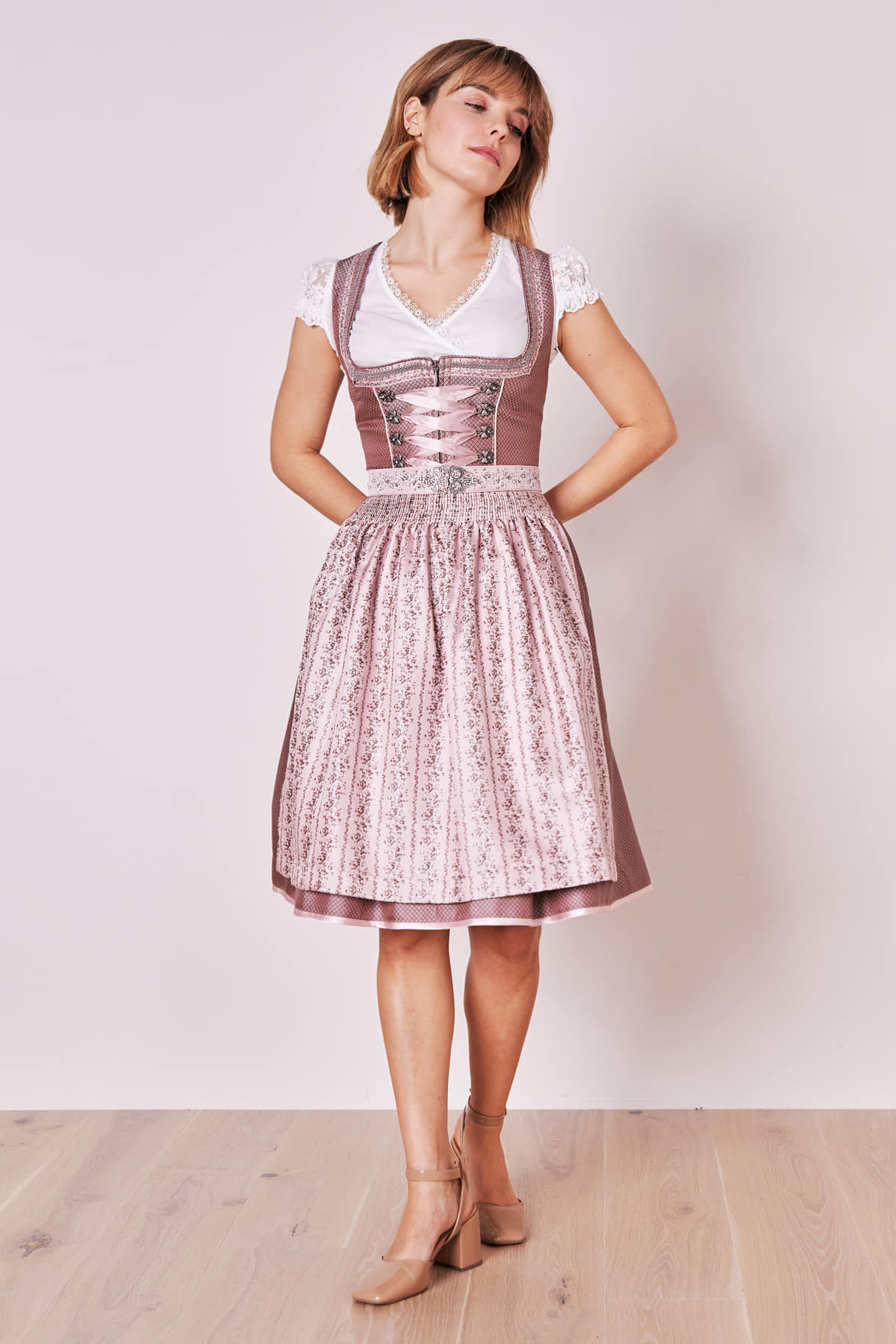 Dirndl Rosa (60cm) in rosa im Krüger Dirndl Online Shop