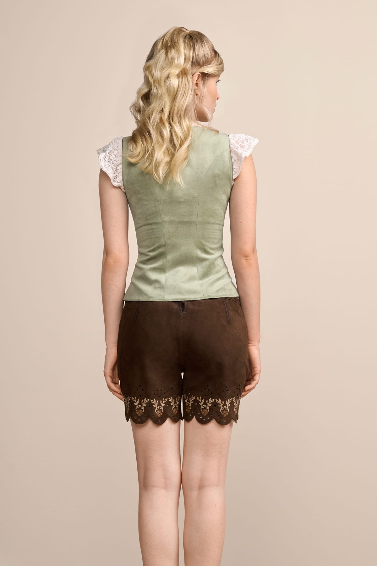 Trachtenmieder Neelia in grün im Krüger Dirndl Online Shop