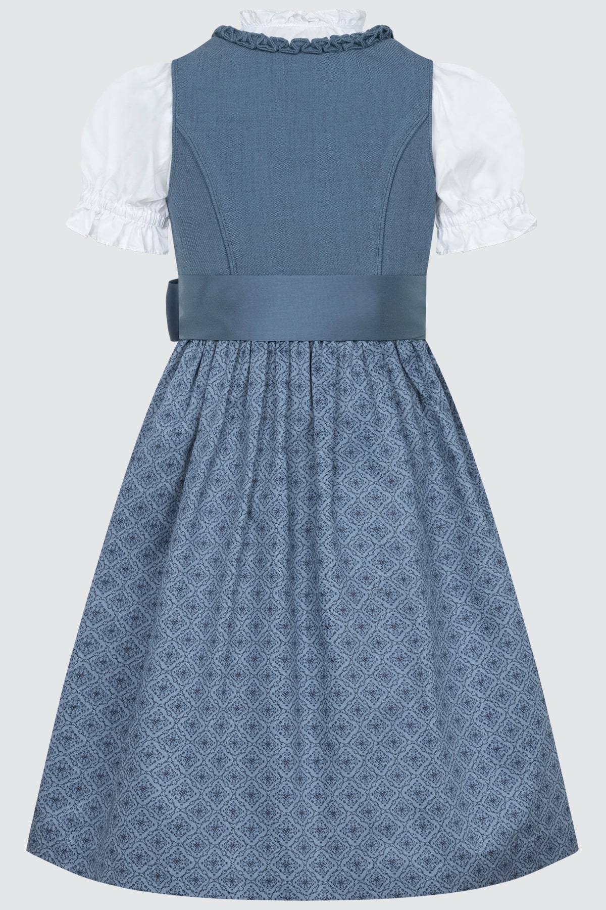 Kinderdirndl Jocelyn in blau im Krüger Dirndl Online Shop