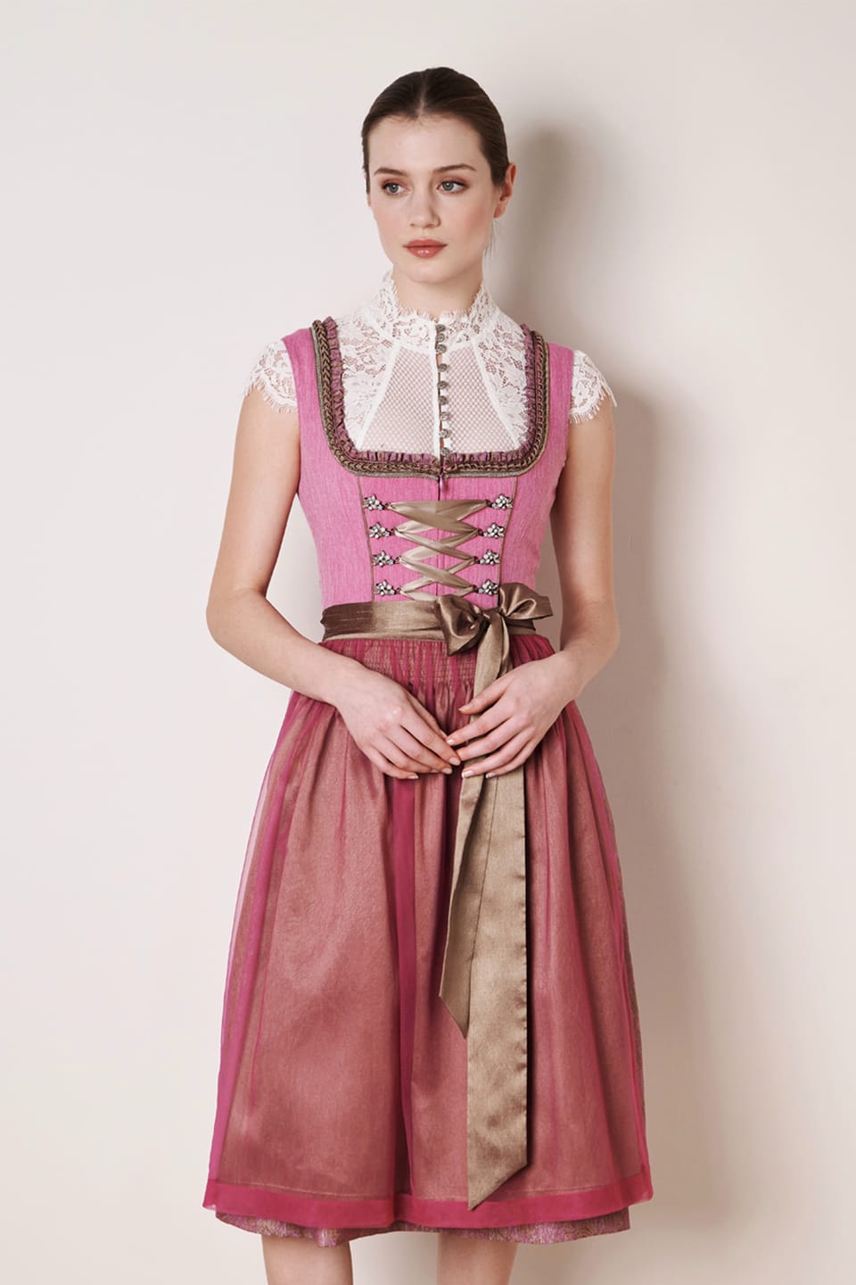 Pink Dirndl in the Krüger Dirndl Online Shop